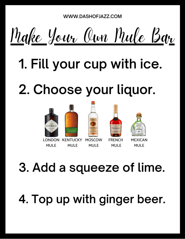 A Make Your Own Mule Bar for Hands-off Hosting at Home - Dash of Jazz