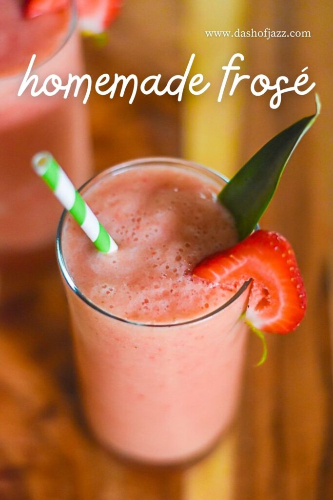 Strawberry Pineapple Frosé - Dash of Jazz