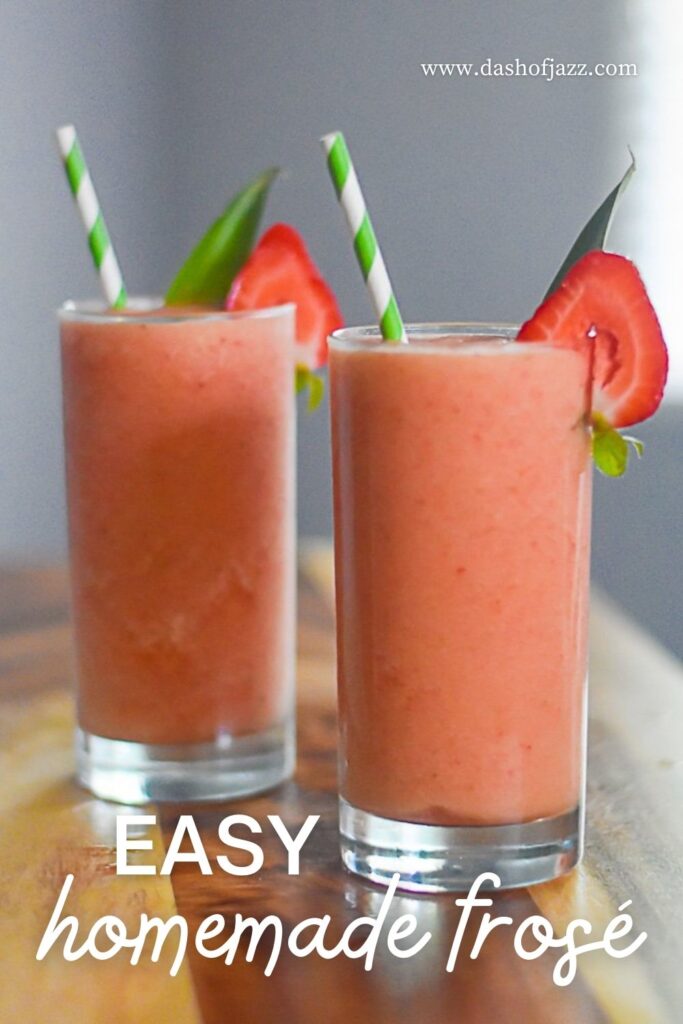 Strawberry Pineapple Frosé - Dash of Jazz