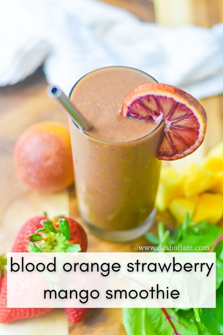 Blood Orange Strawberry Mango Smoothie - Dash of Jazz