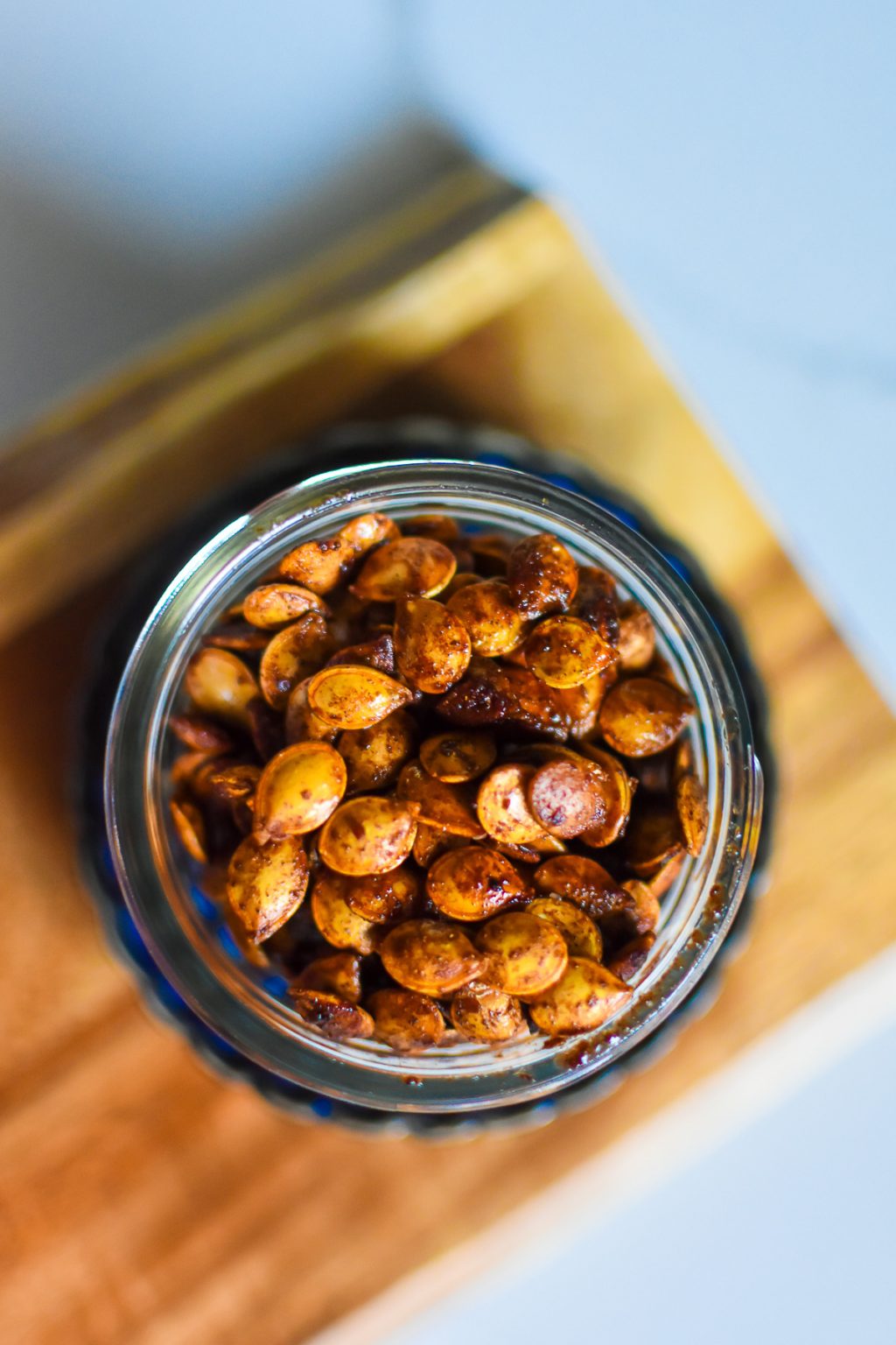 Crispy Roasted Delicata Squash Seeds with Maple & Cinnamon - Dash of Jazz
