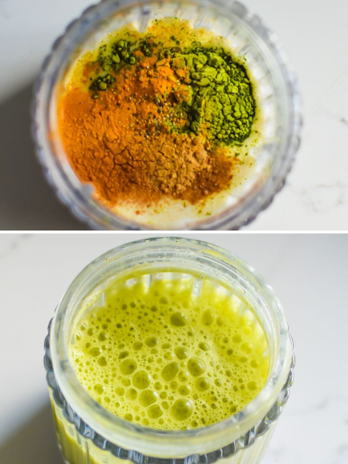 Turmeric Matcha Latte at Home (Hot or Iced!) - Dash of Jazz
