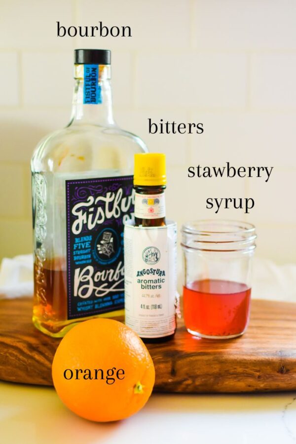 Strawberry Old Fashioned Cocktail - Dash of Jazz