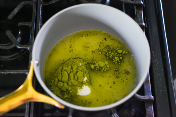 DIY Matcha Simple Syrup - Dash of Jazz