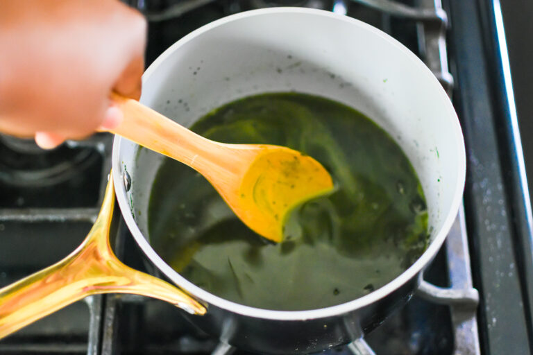 DIY Matcha Simple Syrup - Dash of Jazz