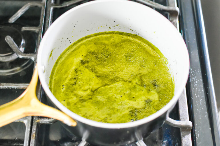 DIY Matcha Simple Syrup - Dash of Jazz
