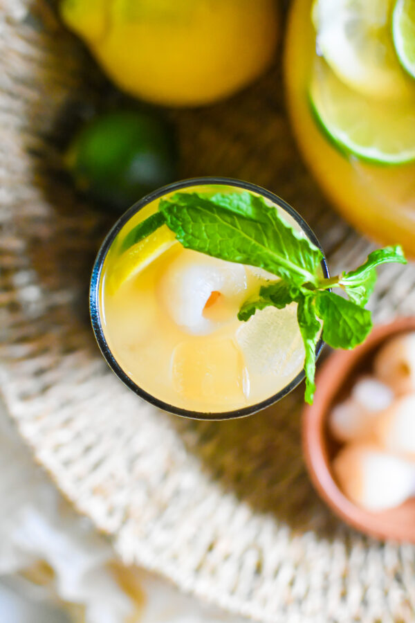 The Best Lychee Iced Tea - Dash of Jazz