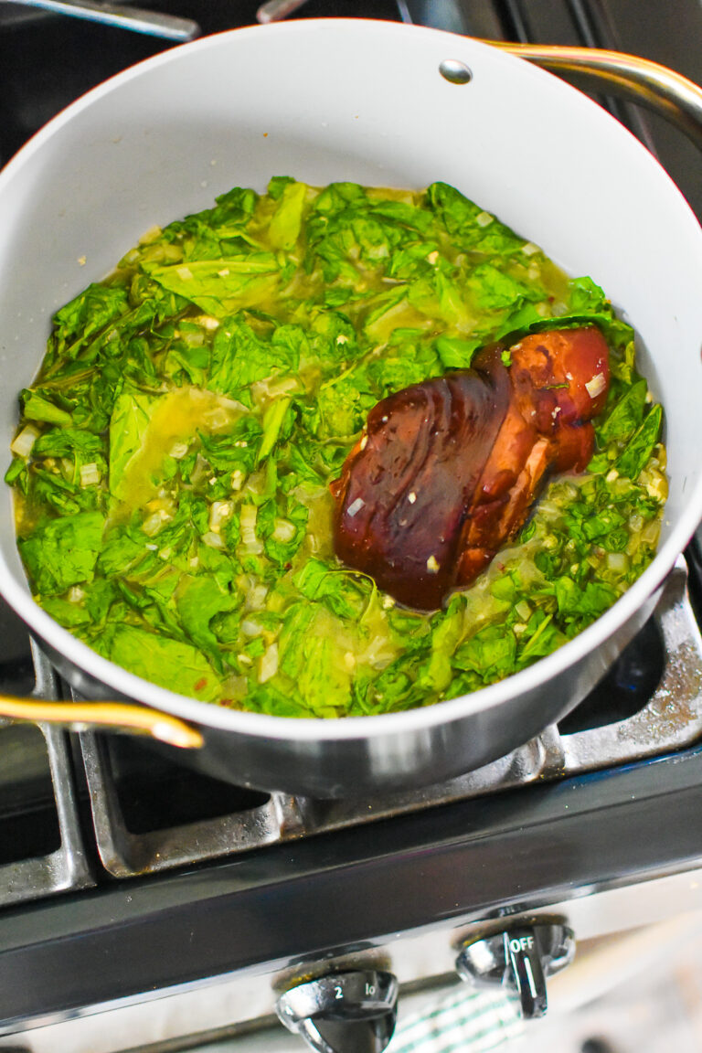 Southern Mustard Greens with Ham Hocks - Dash of Jazz