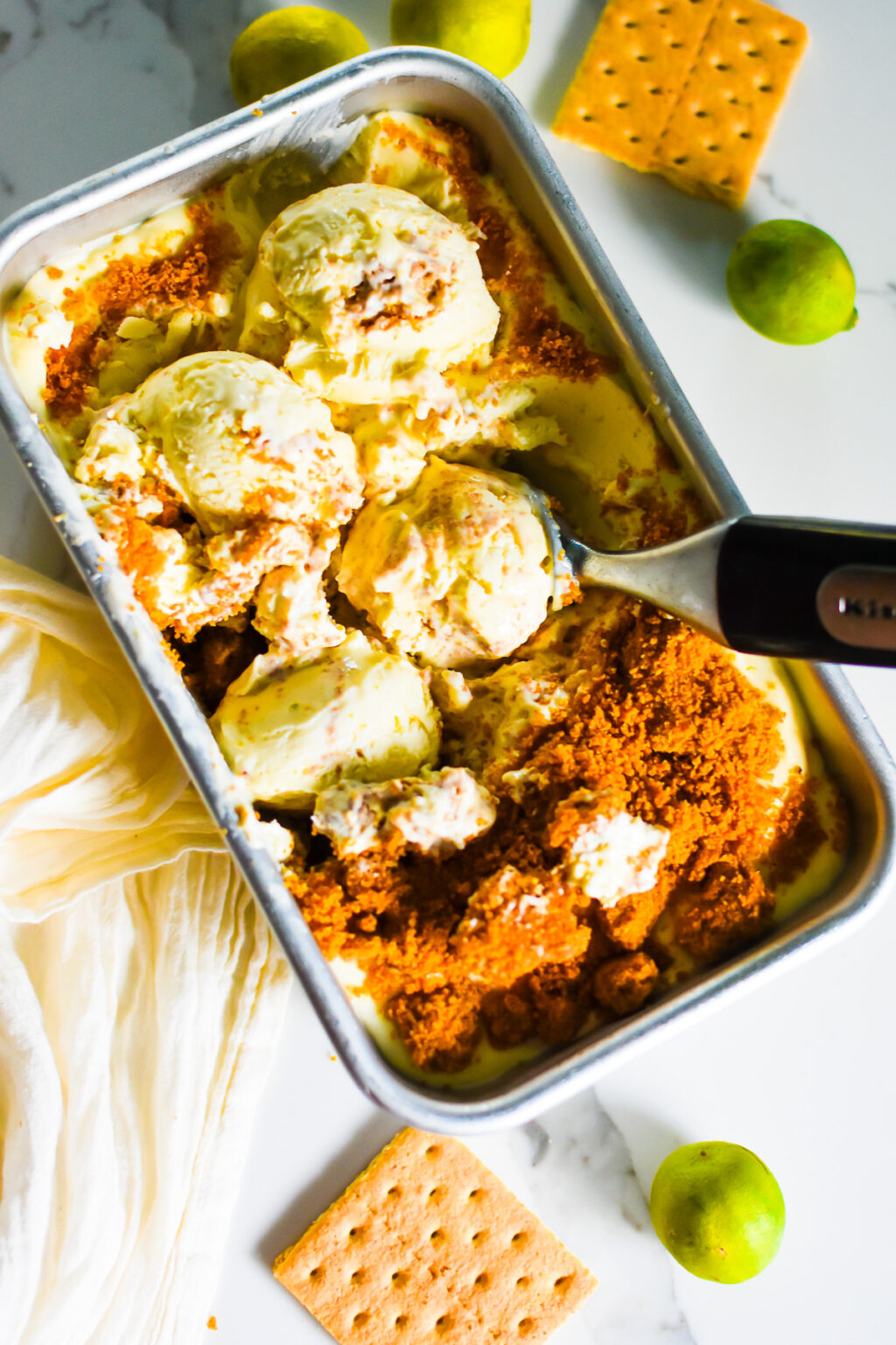 Best Key Lime Pie Ice Cream (No-Churn Recipe) - Dash of Jazz