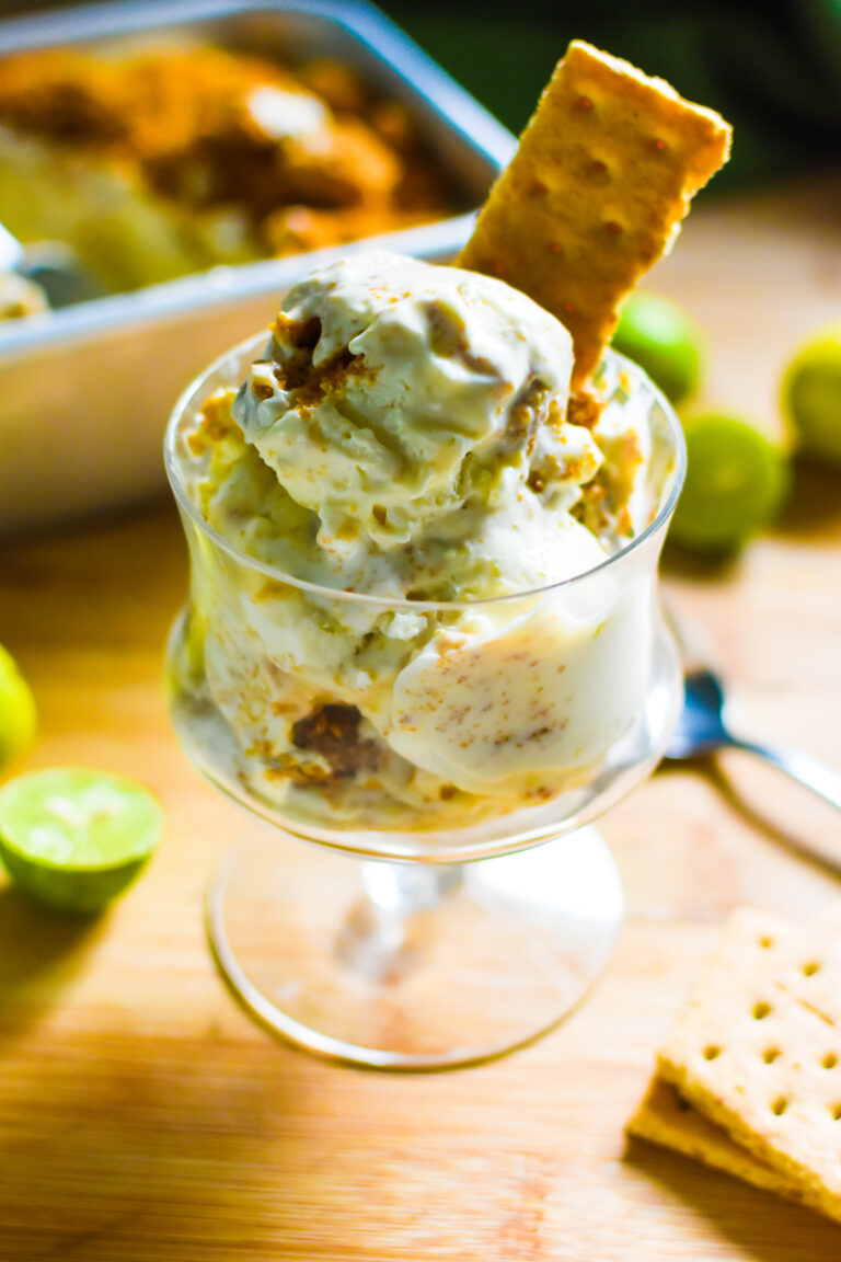 Best Key Lime Pie Ice Cream (No-Churn Recipe) - Dash of Jazz
