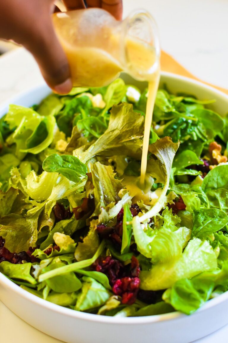 Spring Greens Salad with Champagne Dressing - Dash of Jazz