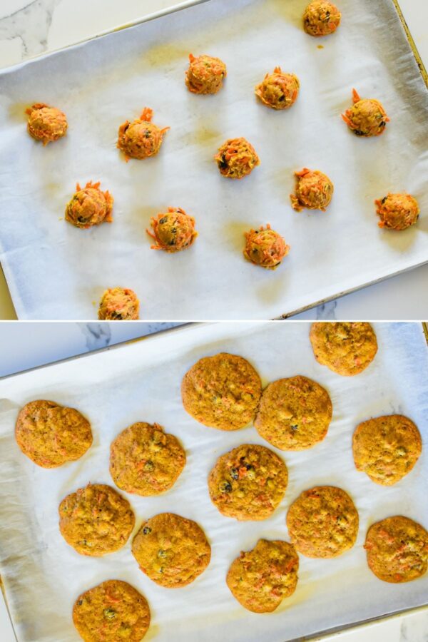 Easy Carrot Cake Cookies With Cream Cheese Frosting Dash Of Jazz