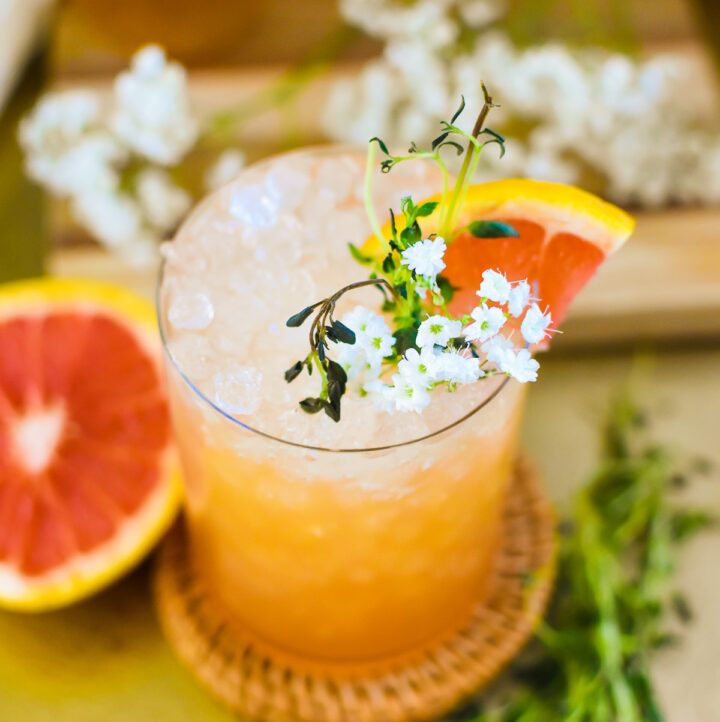 Healthy Grapefruit Mocktail (Shrub) - Dash of Jazz