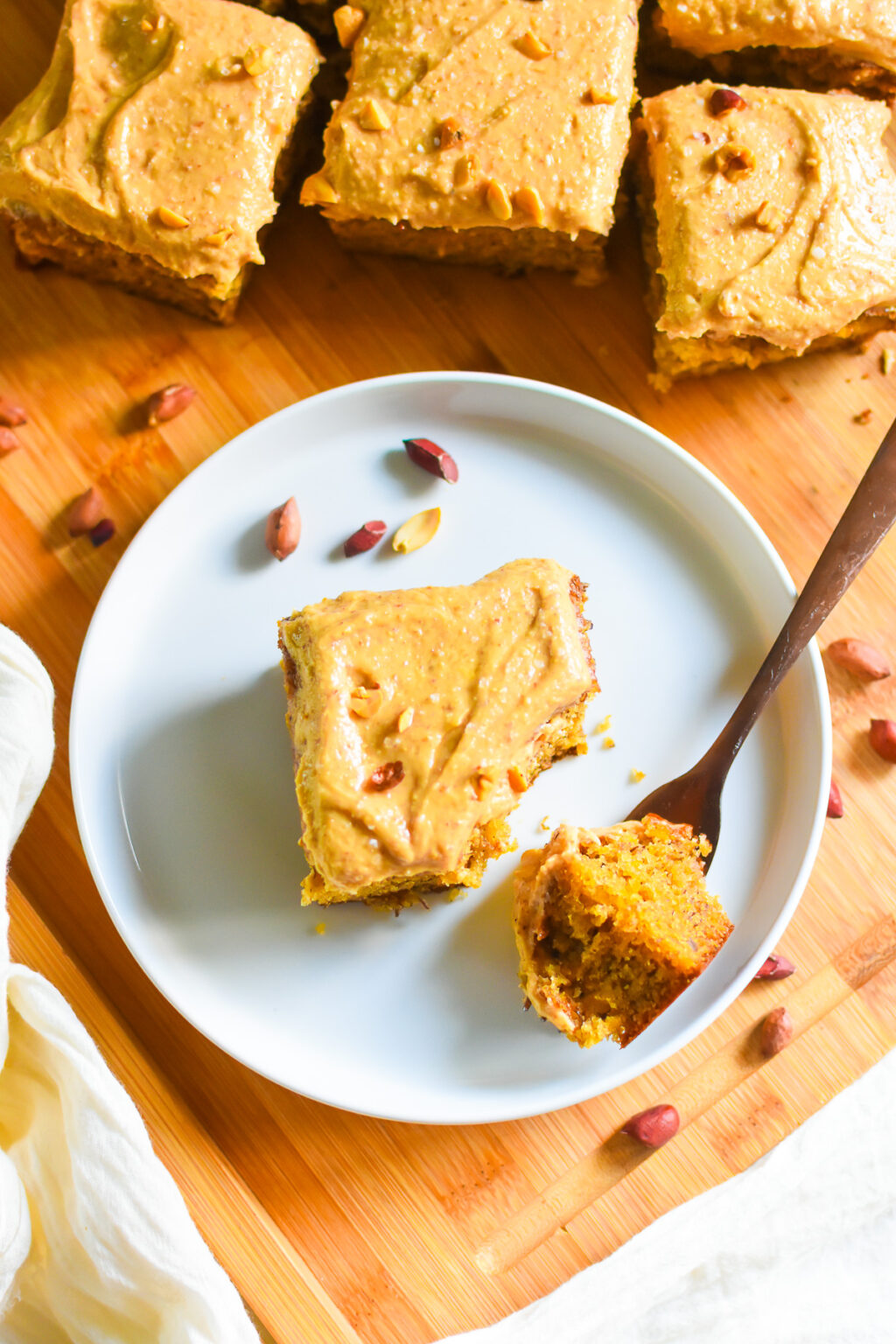 Sweet Plantain Cake with Salted Peanut Butter Frosting - Dash of Jazz