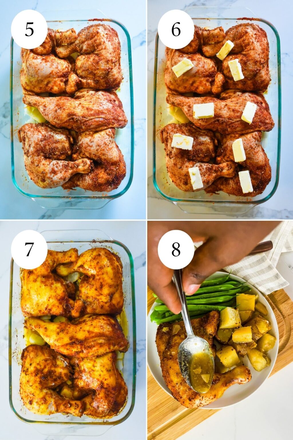 Southern Baked Chicken Dinner - Dash of Jazz