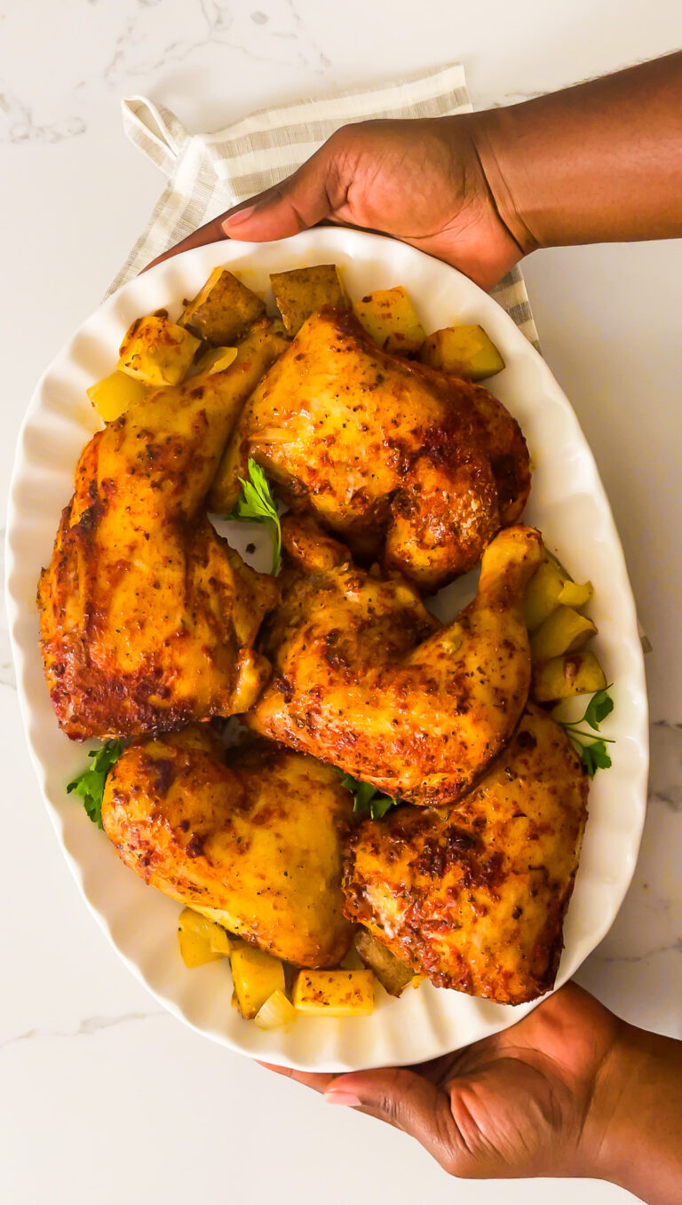 Southern Baked Chicken Dinner - Dash of Jazz