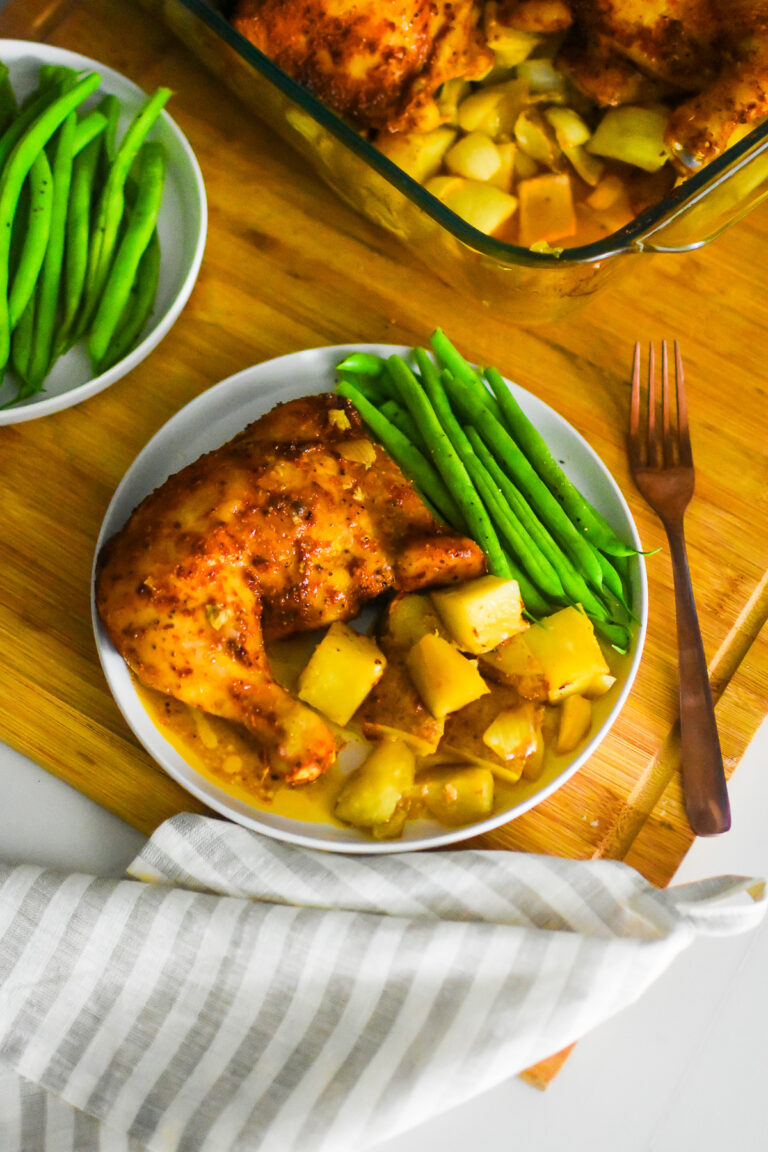 Southern Baked Chicken Dinner - Dash of Jazz