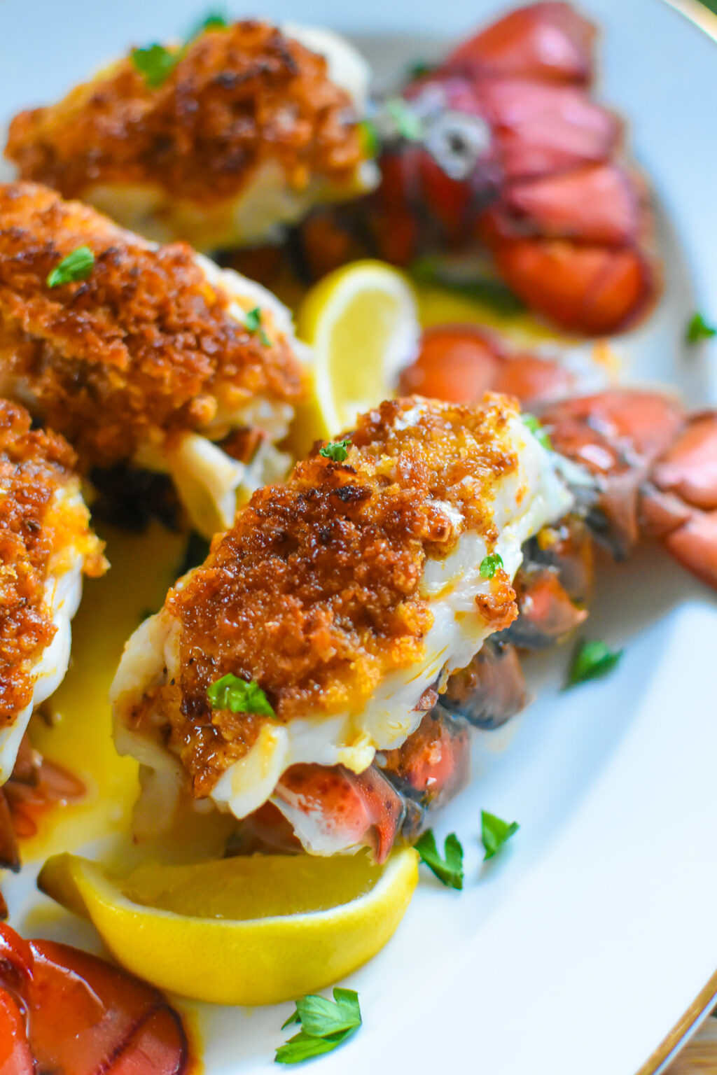 Baked Lobster Tails with Cajun Garlic Butter - Dash of Jazz